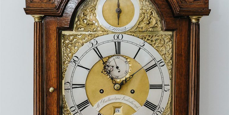 W Ballantyne Edinburgh Longcase Clock - Langport Clocks