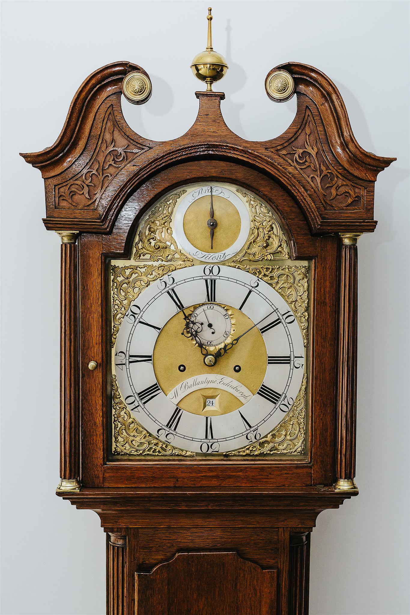 W Ballantyne Edinburgh Longcase Clock